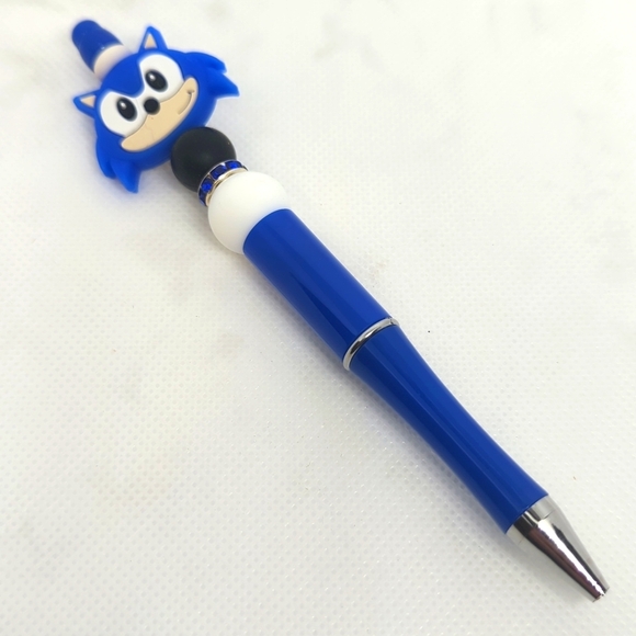Hand Crafted | Office | Sonic The Hedgehog Beaded Pen | Poshmark